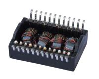 China Magnetic LAN 2.5G / 5G / 10G Transformer Modules SMD LP5016ANL Black Color for sale