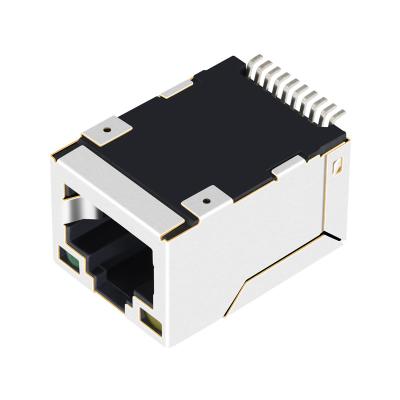 China LPJ19201BGNL Surface Mount 1x Rj45 Tab-Up W/ LEDs ,10/100Base-T Ethernet for sale