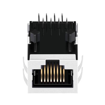 China LPJEF191CNL RJ45 Network Jack Tab - Down Common Mode Choke Jack TM41108-00G051 for sale