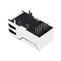 China AM-039 Ian Transformer 1000 Baset Right Angle RJ45 Connector LPJK6071CNL for sale