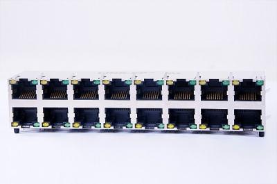 China 2X8 Ports 1000BASE-T Ethernet PoE RJ45 Connector For Network Switches for sale