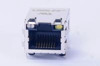 China 0826-1X1T-57-F 10/100 BASE-T PoE RJ45 Jack ICM With OG/Y LEDs for sale