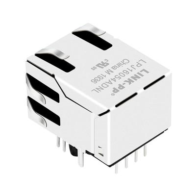 China 5-6605704-9 Magnetic RJ45 Jack LPJ16054ADNL Fast Ethernet Media Converters for sale