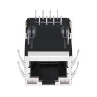 China 74980104400 Tab Up RJ45 Integrated 10 / 100M Magnetics With LED LPJ16611A4NL for sale