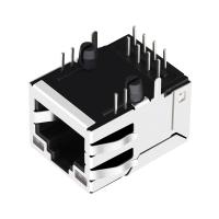 China 74980104400 Tab Up RJ45 Integrated 10 / 100M Magnetics With LED LPJ16611A4NL for sale
