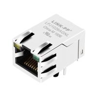 China LPJ1026AGNL Magnetic RJ45 Jack 10/100 BaseT Ethernet Socket LED Indicator for sale