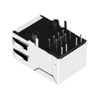 China 1X1 Single Socket RJ45 Jack With Trans HR871113C | LPJ1154ABNL for sale