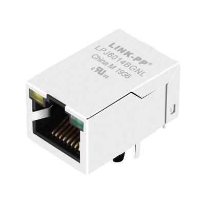 China 74990101212 , 25.4mm Length RJ45 Single Port Magnetic Jack LPJ6014BGNL for sale