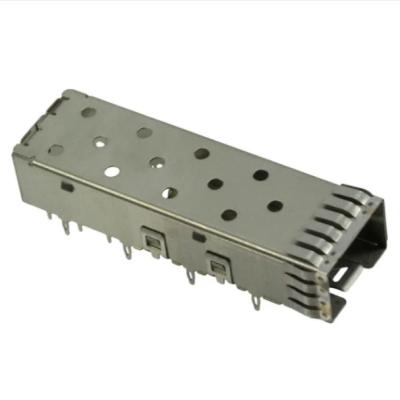 China 2007198-1 Position SFP+ Cage Connector Press-Fit Through Hole, Right Angle for sale