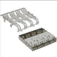 China 1761008-3 Position SFP Cage, Ganged (1 x 4) Connector Press-Fit Through Hole for sale