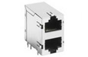 China 10p8c 90° EMI Finger Cat3 RJ45 Jack Connector E5908-E70133-L for sale