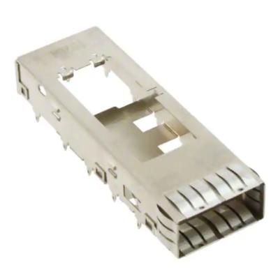 China 1888617-1 Single Port QSFP+ Cage with Internal/External EMI Springs for sale