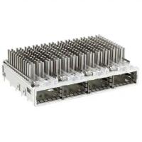 China 1X4 Position QSFP+ Cage Optical Tranceiver Module 2007626-2 for sale
