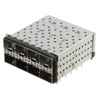 China Pluggable Ganged 2x4 SFP+ Cage Connector 2007399-5 for sale