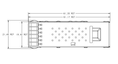 China Press Fit Pluggable QSFP28 Cage Connector 2170703-4 for sale