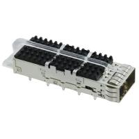 China 2170705-4 Position ZQSFP+ Cage with Heat Sink Connector Press-Fit Through Hole for sale