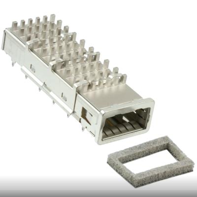 China 2170199-1 Position XFP Cage with Heat Sink Connector Press-Fit for sale