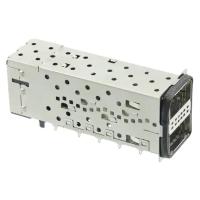 China 2085945-4 Position QSFP+ Receptacle with Cage (1x2) Connector for sale