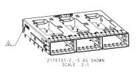 China 2170737-2 CONN QSFP28 CAGE 1X3 PRESSFIT RA for sale