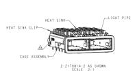 China 2-2170814-2 QSFP28 (1 x 2) with Heat Sink Connector Press-Fit for sale