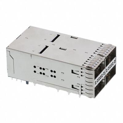 China 2227670-7 ZQSFP+ RCP Cage 2X2 Optical Fiber Transceiver for sale