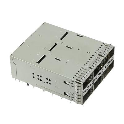 China 2227671-1 ZQSFP+ RCP CAGE 2X3 228P RA Optical Transceivers for sale