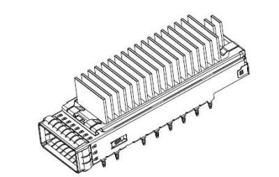 China 2288226-3 CONN CFP4 Cage Press RA SFP+ Optical Transceivers for sale