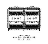 China 2308171-8 CONN RCP Cage 2X2 152P RA ZQSFP+ Transceiver for sale