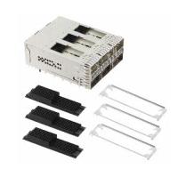 China ZQSFP+ RCP 2X3 HSNK 228P RA Optical Fiber Transceiver 2299924-3 for sale