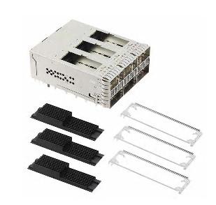 China ZQSFP+ RCP 2X3 HSNK 228P RA Optical Fiber Transceiver 2299924-3 for sale