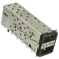China 2085945-7 CONN LC Duplex QSFP+ RCP W/CAGE 1X2 76P RA for sale