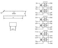 China QD30A02 1000 BASE-T Discrete Magnetic Transformers for sale