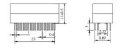 China QD48A01 QD48A02 1000 Base-T DUAL Port Through Hole  Magnetics for sale