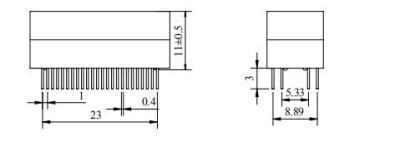 China QD48A01 QD48A02 1000 Base-T DUAL Port Through Hole  Magnetics for sale