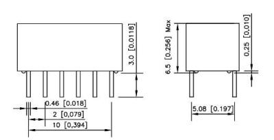 China 350uh min HST-1201DR 10/100Base-T Through Hole Transformer for sale