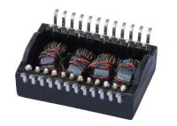 China 8mA 24PIN 1000BASE-T Magnetics Transformer HST-24011SXCR HST-24037SXCR for sale
