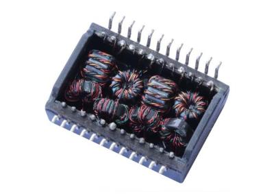 China HST-24091SXCR 8mA 100Base-T Magnetics Transformer With POE for sale