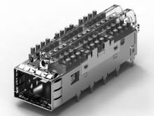 China 4-2170705-7 4-2170705-8 CONN ZQSFP+ CAGE W/HSINK R/A for sale