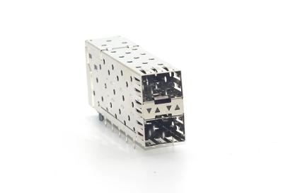 China 2007538-8 2007538-6 2007538-7 CONN SFP+ RCPT W/CAGE 2X1 40P RA for sale