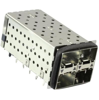 China 2007417-7 2007417-8 2007637-6 CONN SFP+ RCPT W/CAGE 2X2 80P RA for sale