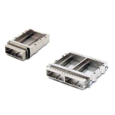 China 2170812-4 2170812-5 CONN QSFP28 CAGE 1X2 W/HSINK R/A for sale
