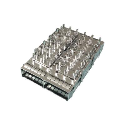China 2170812-6 2-2170814-1 CONN QSFP28 CAGE 1X2 W/HSINK R/A for sale
