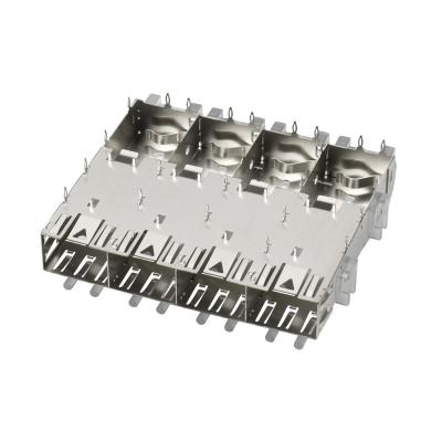 China 2057183-4 2057183-5 2007626-3 CONN QSFP+ CAGE 1X4 W/HSINK R/A for sale
