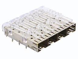 China 2170615-3 2170567-2 CONN QSFP CAGE 1X4 W/HSINK R/A for sale