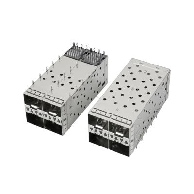 China 1-2198325-7 2198325-1 CONN ZSFP+ RCP W/CAGE 2X2 80P RA for sale