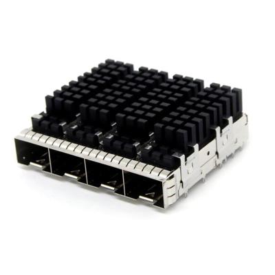China 2170785-3 CONN ZQSFP+ CAGE 1X4 W/HSINK R/A for sale