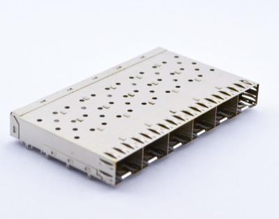 China 2143331-3 2143331-2 CONN QSFP+ CAGE 1X6 W/HSINK R/A for sale