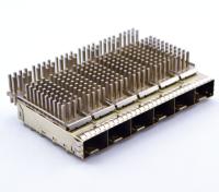 China 2143331-3 2143331-2 CONN QSFP+ CAGE 1X6 W/HSINK R/A for sale