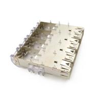 China 2343986-2 2343986-1 RECEPT CAGE ASSY 1X5 QSFP DD W H for sale