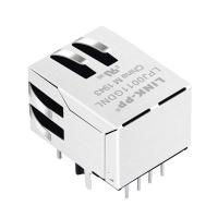 China LPJ0011GDNL Cross Euni 203198 Rj45 8C8T 1x1 Integrated Magnetic LED Aligned for sale